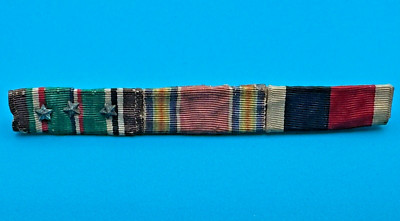 Post WWII WW2 US 1/2" Three Ribbon Bars (EAME, WWII Victory, Occupation ...