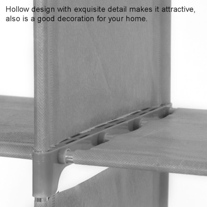 6 Tier 5 Cubes Modern Book Shelves Storage Shelf Bookcase Display Unit ...