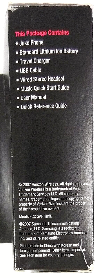 Samsung Juke SCH-U470 - Red and Silver ( Verizon ) Rare MP3 Swivel ...