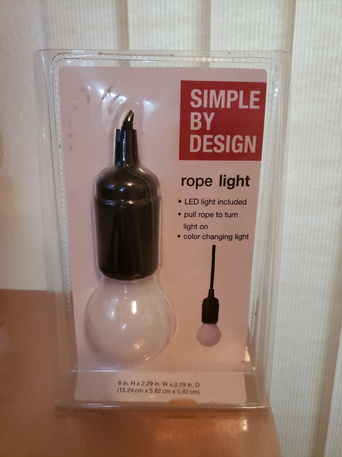 Simple By Design Pull Rope Light LED Color Changing light | eBay