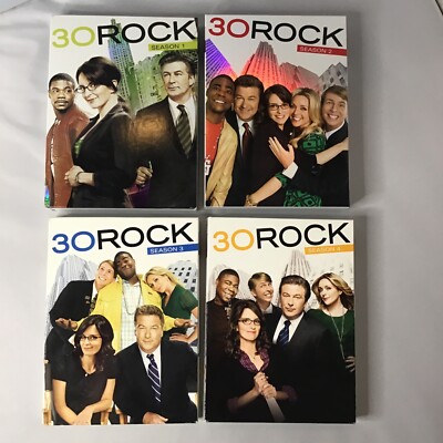 30 Rock: Season 1 2 3 4 DVD Sets 1-4 First Second Third Fourth Lot ...