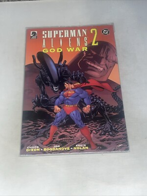 DC Comics Superman Aliens 2 God War (2003) Dark Horse Paperback Book ...