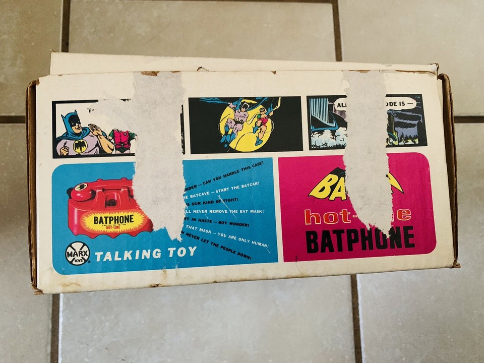 Very Rare Vintage 1966 Marx Batman Talking Batphone Hot-Line Toy ...