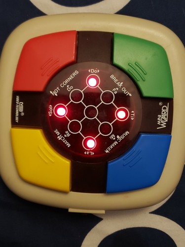 1987 VTech Mini Wizard 4-in-1 Simon Memory Game Handheld Game Travel ...