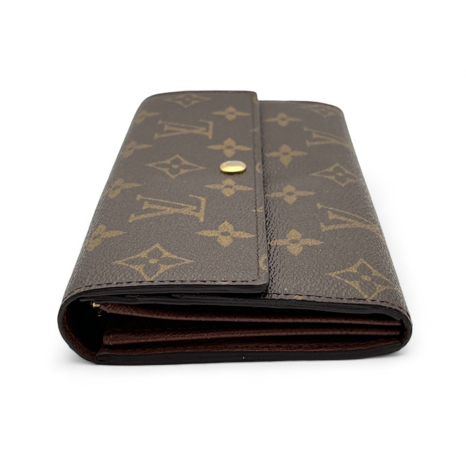 Louis Vuitton Monogram Portefeiulle Sarah Long Wallet | eBay