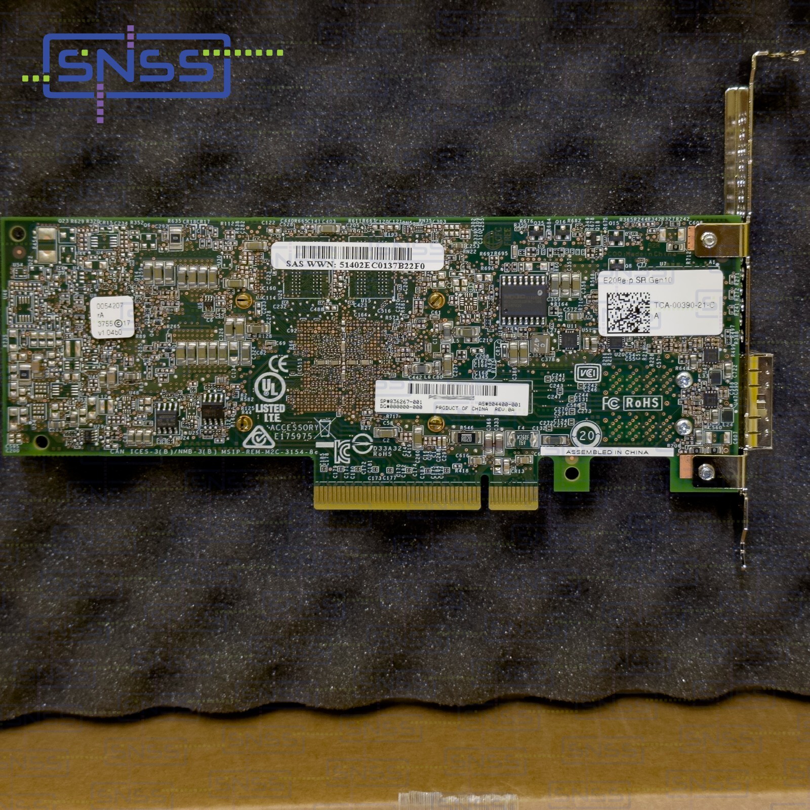 HPE SMART ARRAY E208e-p SR G10 12G SAS STORAGE CONTROLLER 804398-B21 EX ...