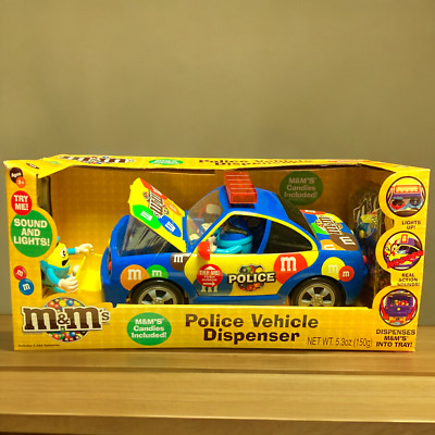 M&M Candy Dispenser NIB Collectors Police Vehicle Cop Car *BOX DAMAGE ...