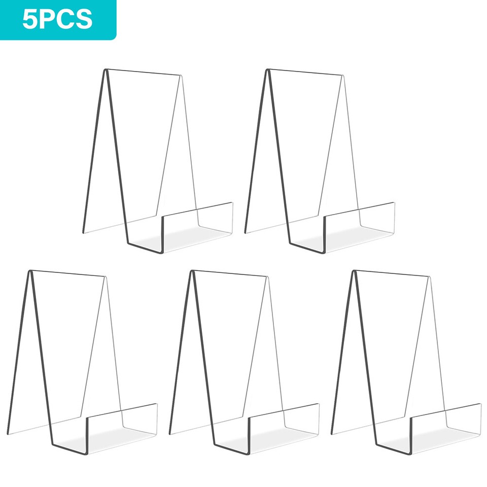 5-20Pack Acrylic Book Stand Clear Easel Stand for Display Book Display ...