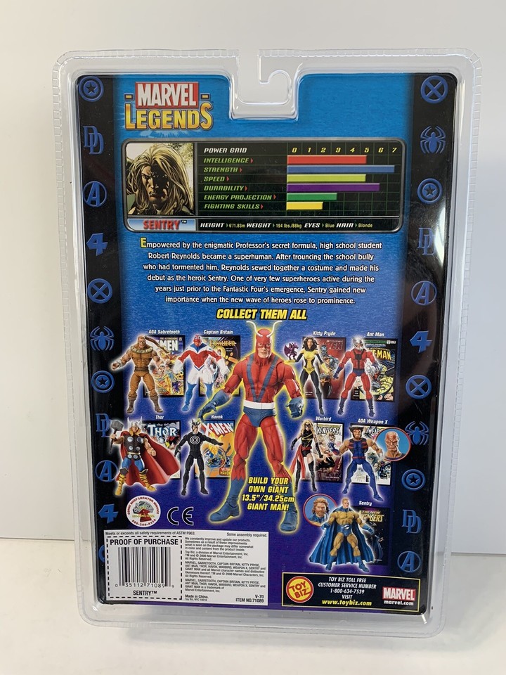Toybiz Marvel Legends SENTRY short-hair Variant Giant Man BAF 2006 ...