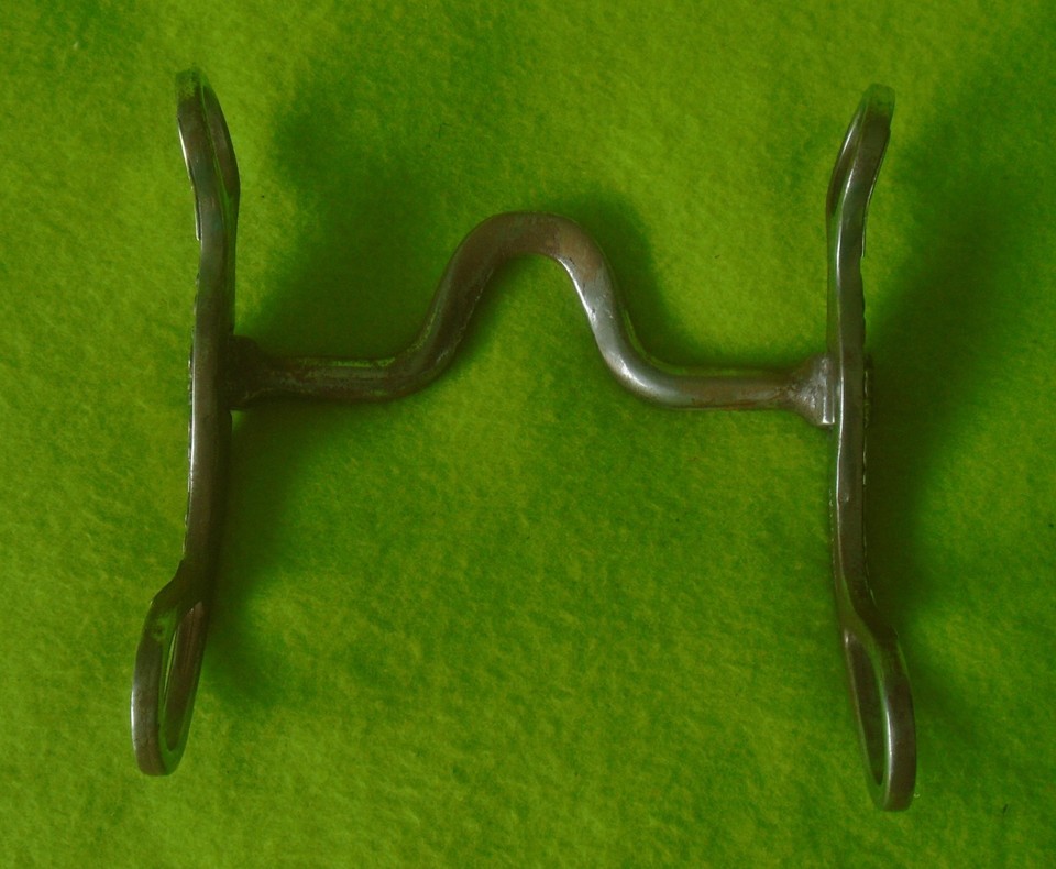 COWPUNCHER 236 Silver Mounted Cowboy BIT~ 5" Mouth~2" Flat Spoon Port ...