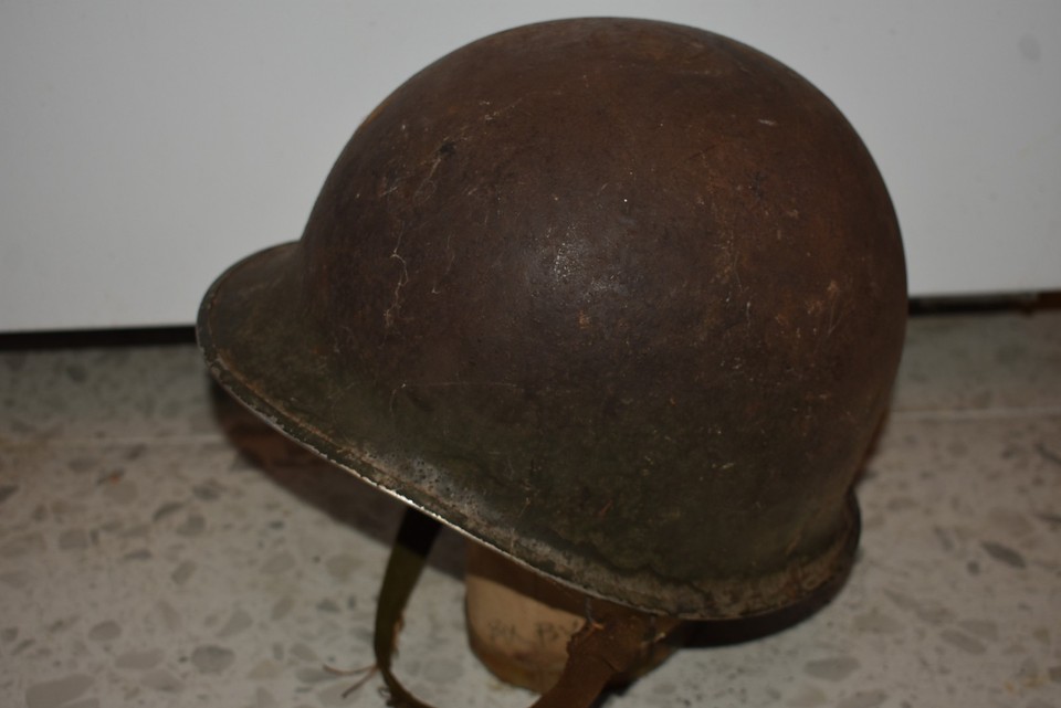 WWII USGI Army USMC M1 Helmet Front Seam Swivel Shell | eBay
