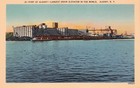 Port Of Albany NY New York Grain Elevator Harbor Crane Ship Vtg ...