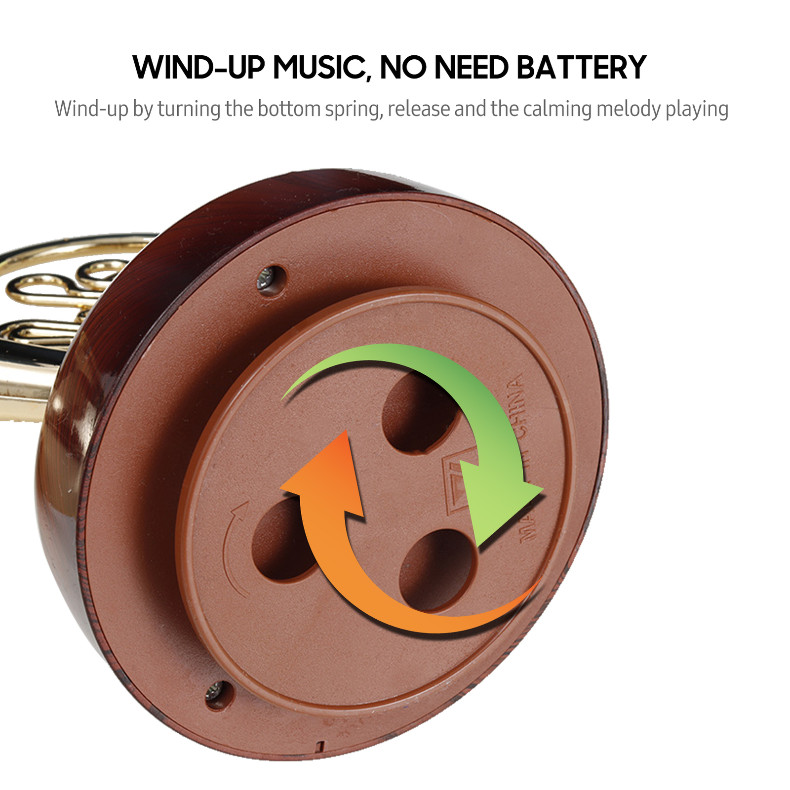 Trumpet Box Classical Wind Musicbox Twirling Box Rotating Q9H2 | eBay