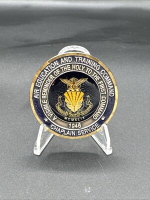 Air Force Challenge Coin AETC Chaplain Service 1946 Training Command | eBay