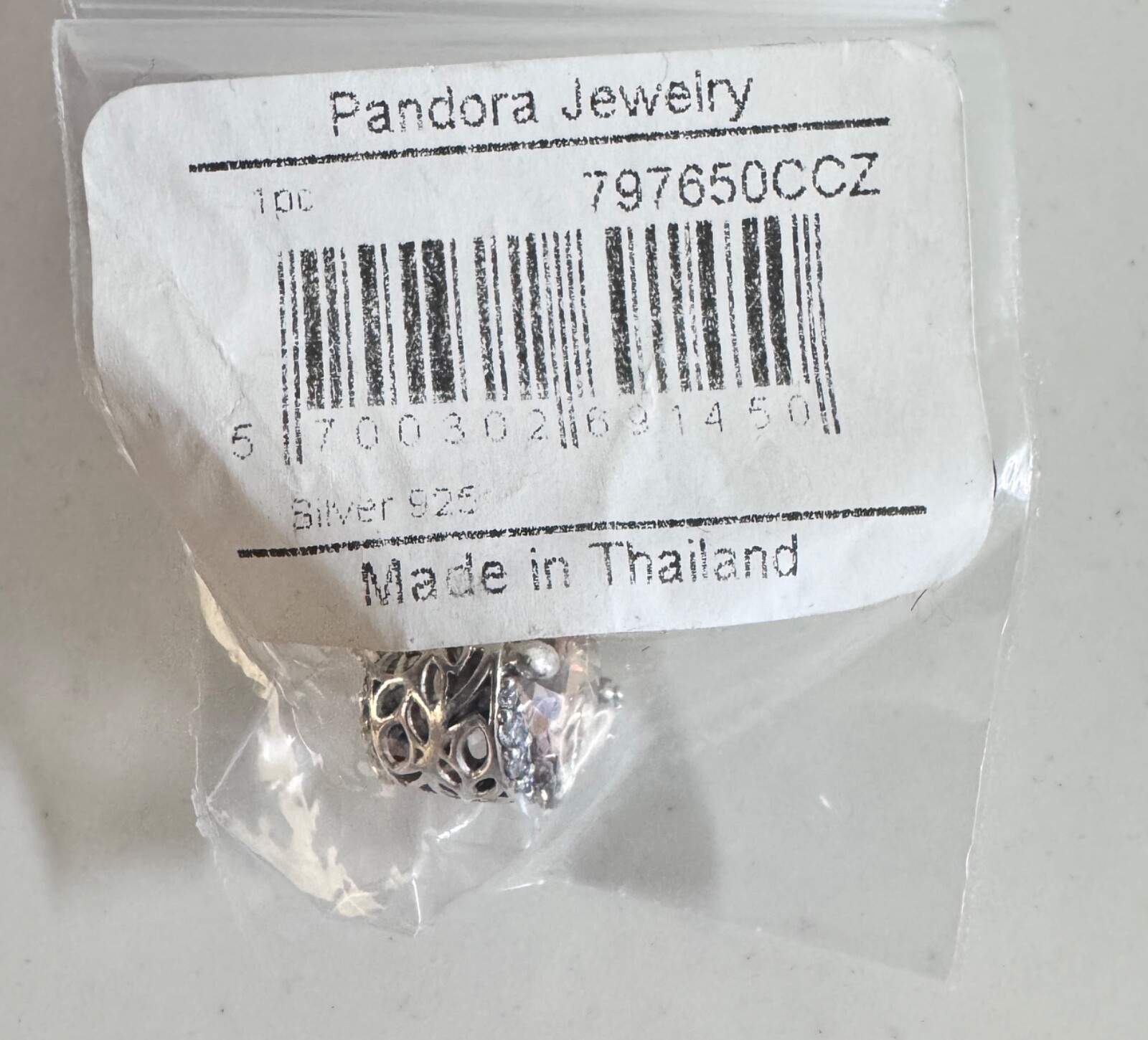 NWT Pandora Silver Radiant Grains of Energy Golden CZ Bead 797650CCZ | eBay
