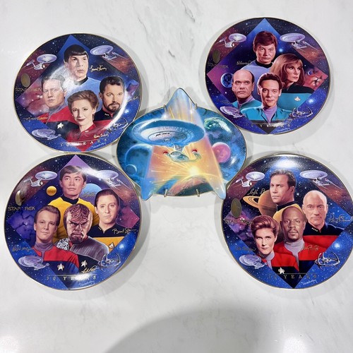 Hamilton Collection STAR TREK: 5 Piece Collector Plate Set! 30 Years ...