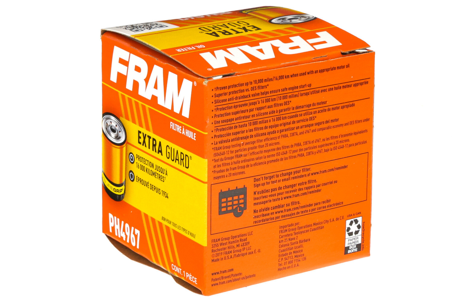 Fram PH4967 - cross reference oil filters | oilfilter-crossreference.com
