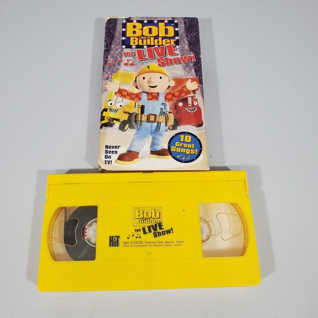 Bob The Builder The Live Show VHS Animated Children's VG 10 Great Songs ...