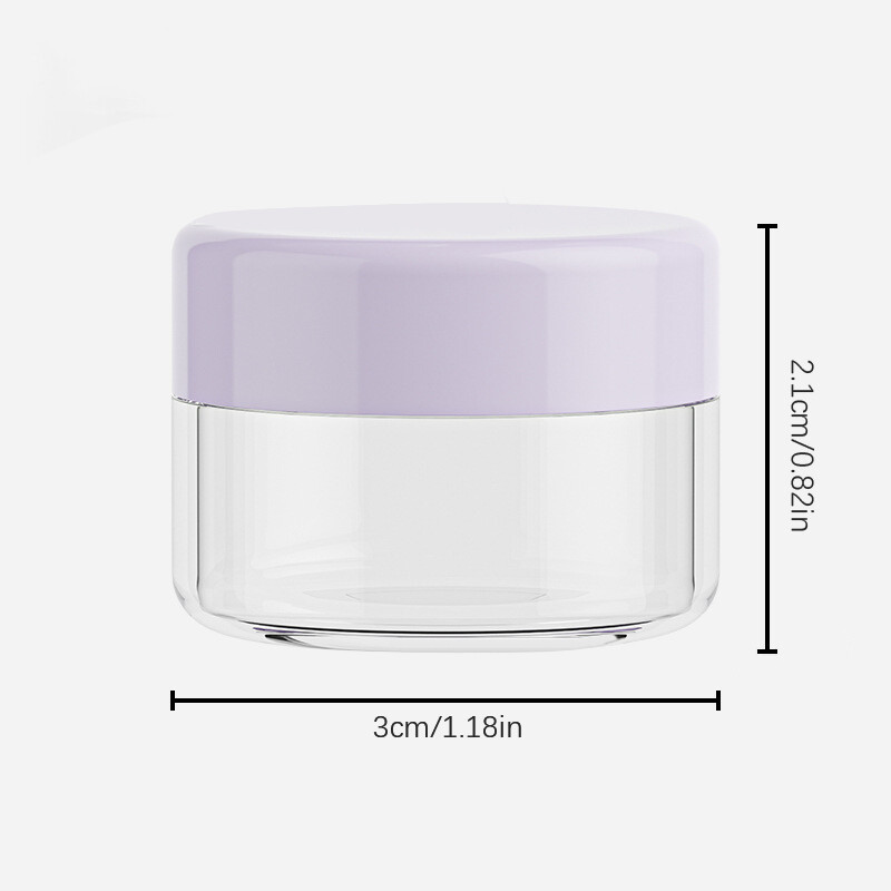 5/10PCS Clear Plastic Empty Cosmetic Sample Storage Containers Jars ...