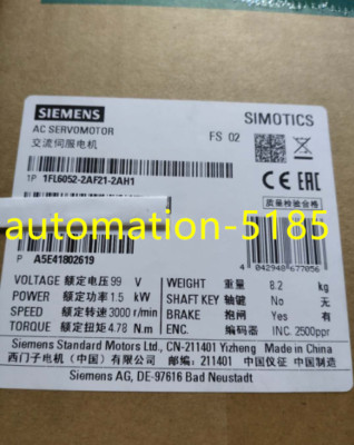 1PCS 1FL6052-2AF21-2AH1 Siemens 1.5KW servo motor New fedex or DHL | eBay