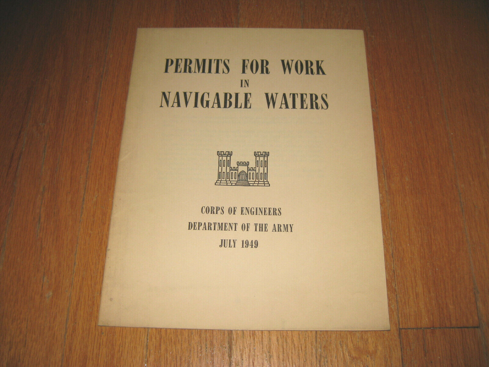 Permits for Work in Navigable Waters; Corps of Engineers, US Army, July ...