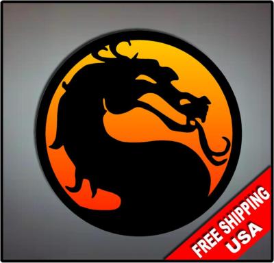 Mortal Kombat MK Vinyl Wall logo Decal Sticker nostalgia sub zero ...