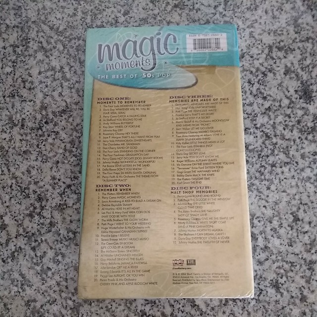 Magic Moments The Best of 50s Pop 4 CD Set for sale online | eBay