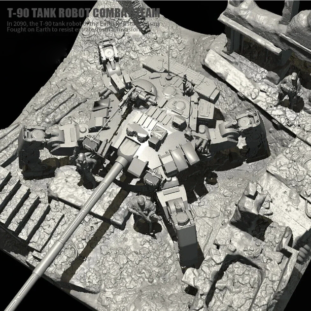 1/35 resin soldier figure scene model ( soldier 4 + scene platform ...