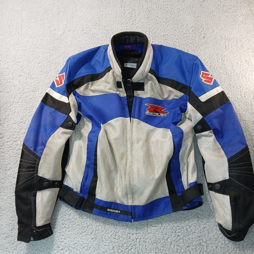 Suzuki Jacket Racing Nylon Vintage Motorbike Motorsport Blue White ...