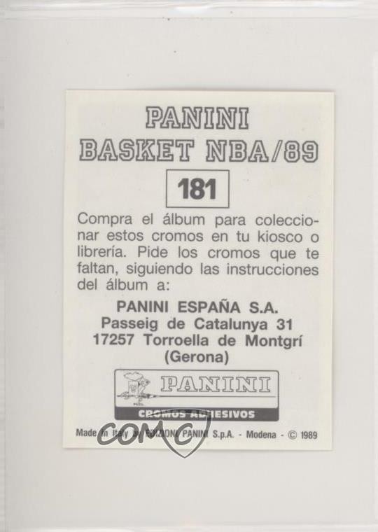 1988-89 Panini Stickers Spanish Thurl Bailey #181 | eBay