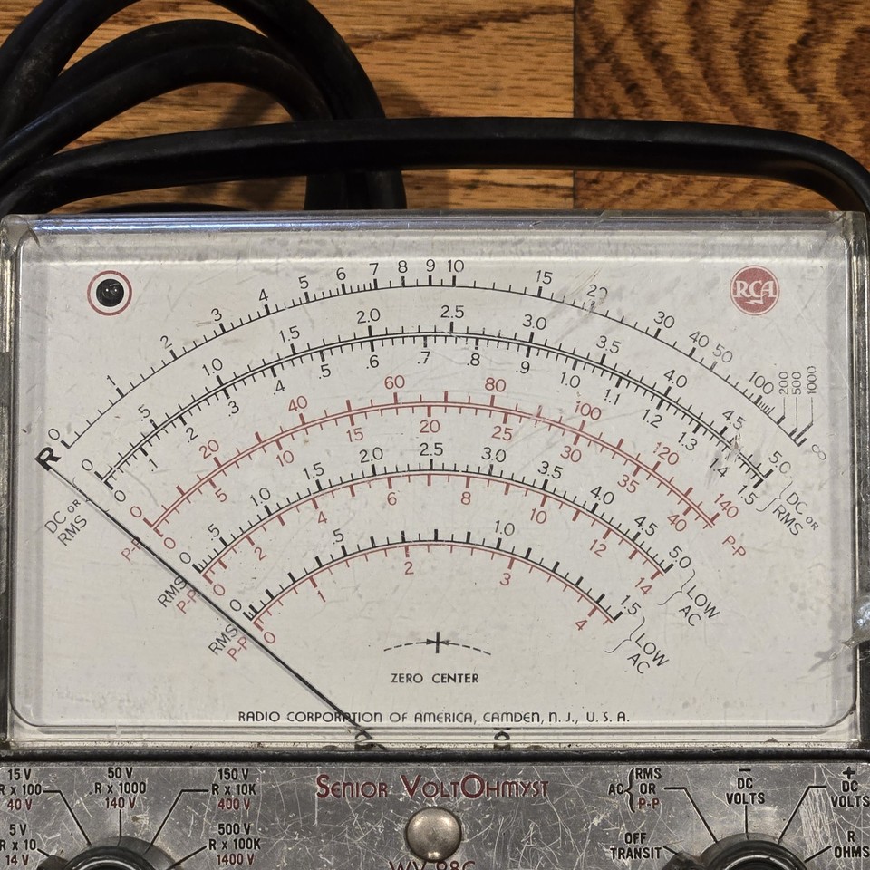 RCA Senior Voltohmyst Voltmeter Type WV-98c 1964 | eBay