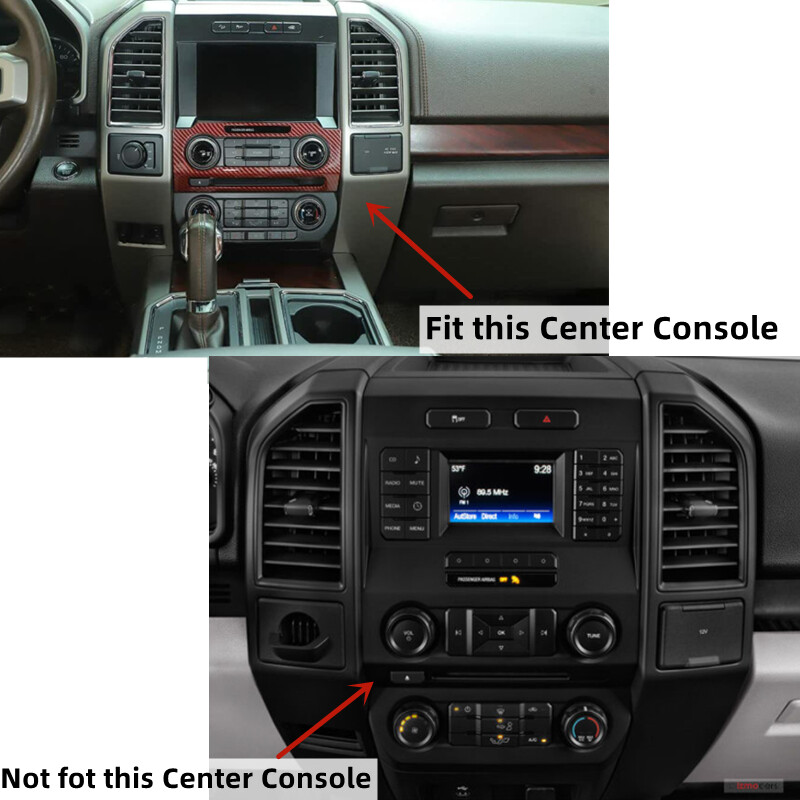 1x Carbon Fiber Audio Switches Panel CD Media Cover Trim For Ford F150 ...