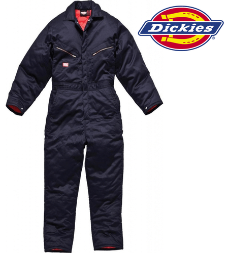 Dickies Lined Overall Quilted Warm Coverall Warm Thermal Multi Pocket ...