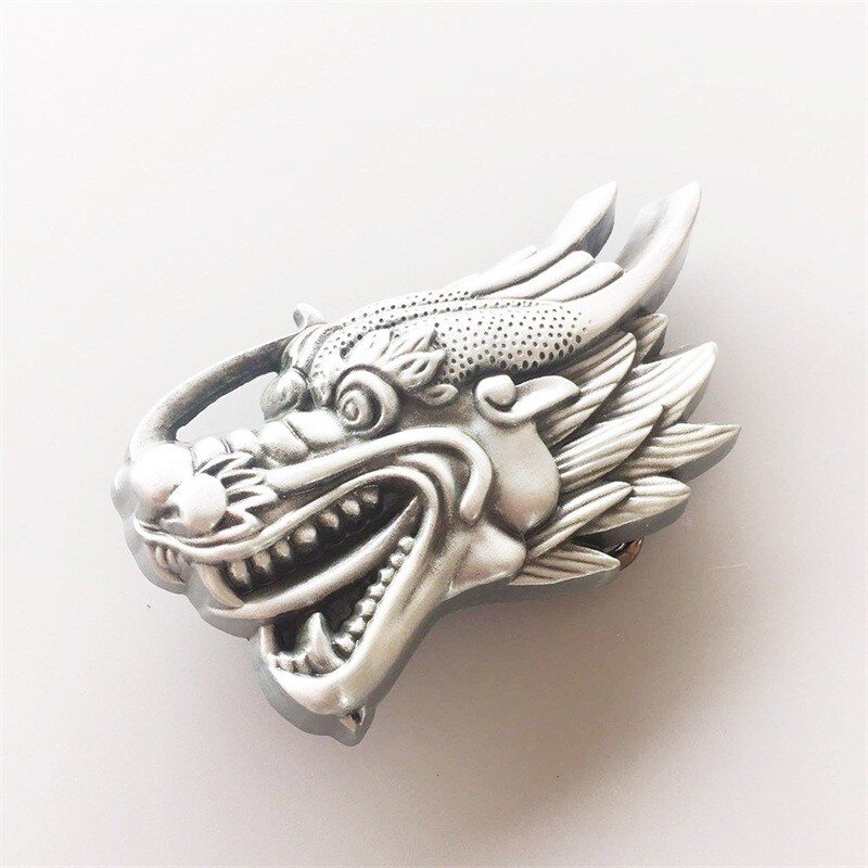 Vintage 3D Cut Out Dragon Head Belt Buckle Gurtelschnalle | eBay