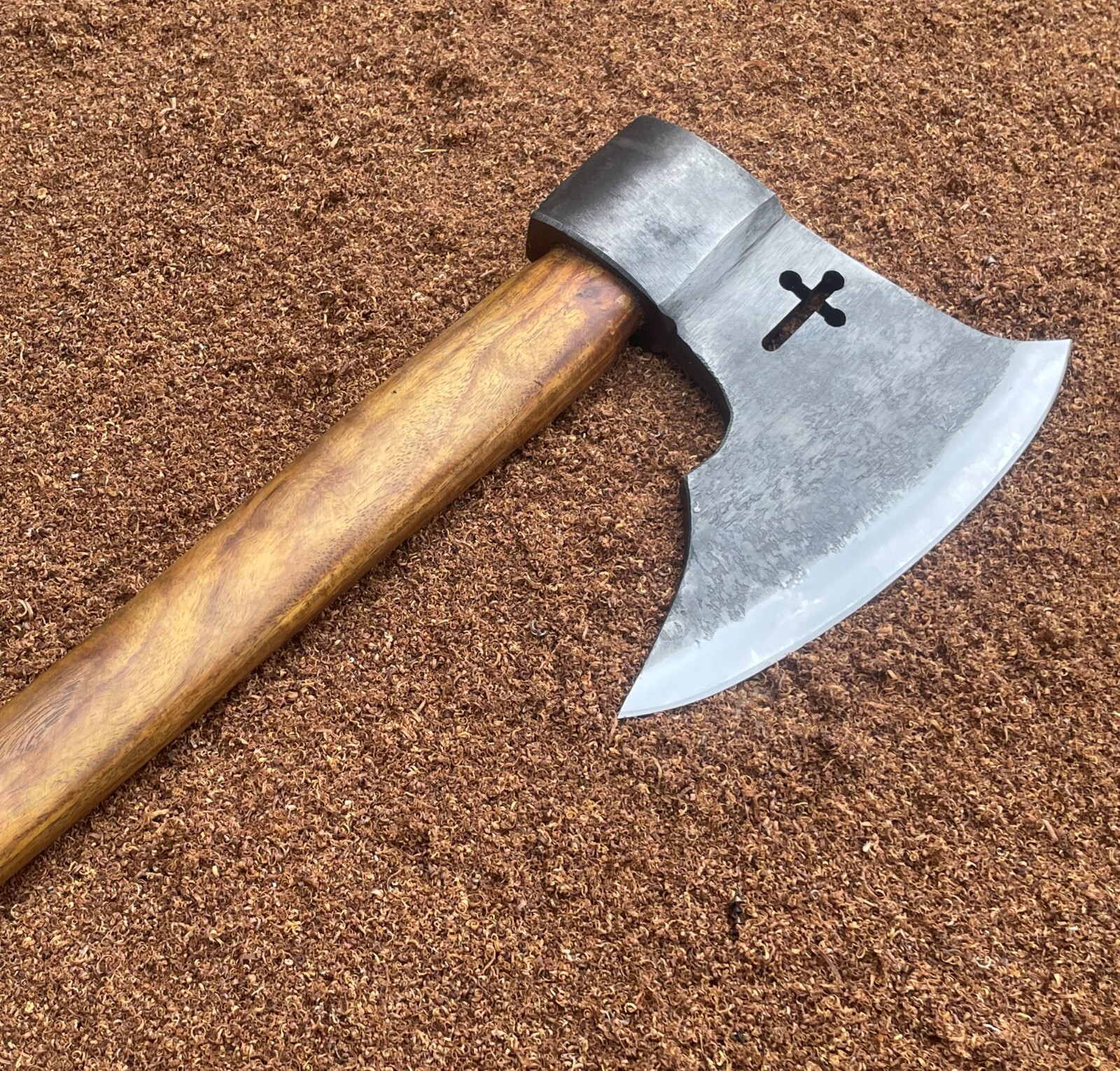Custom Made Hand Forged 5160 Spring Steel Bearded Templar Axe | eBay