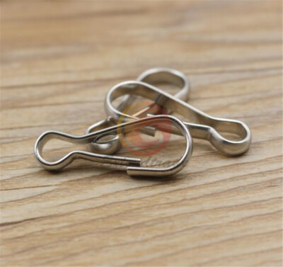 NEW 8 Pcs Stainless Steel Flag Pole Clip Snaps Hook Flag Pole ...