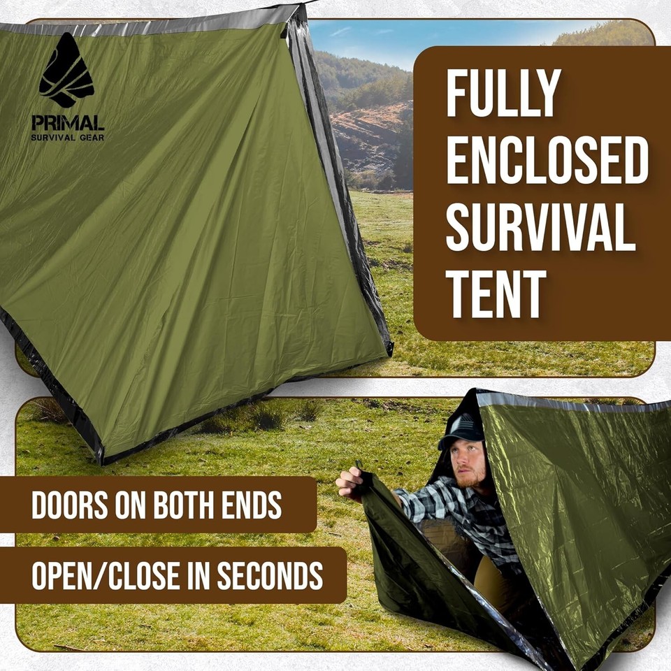 Survival Gear Shelter for Bug Out Bag - Storm Shelter Survival Tent ...