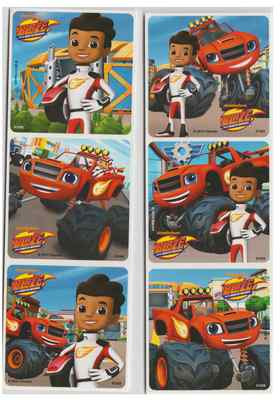 25 Blaze and the Monster Machines Stickers, 2.5" x 2.5" each, Party ...