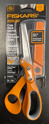 NEW Fiskars 170810 AMPLIFY 8 inch RazorEdge FABRIC Shears Softgrip Handles Steel | eBay