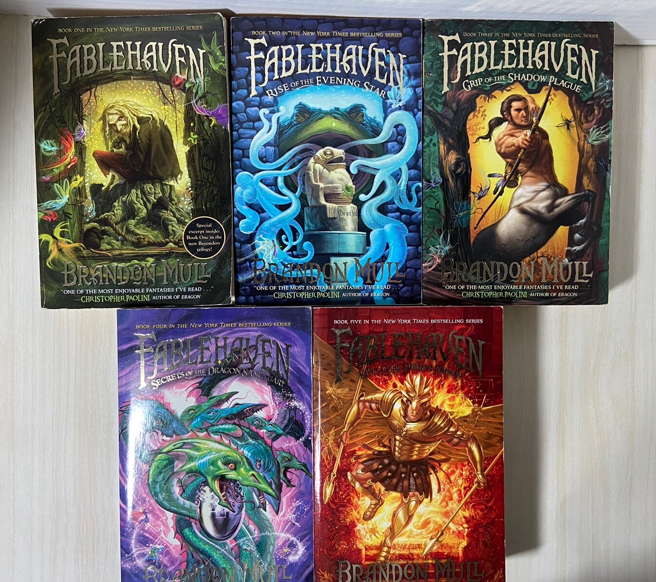Lot of 5 Fablehaven Complete Series Book 1-5 by Brandon Mull Paperbacks ...