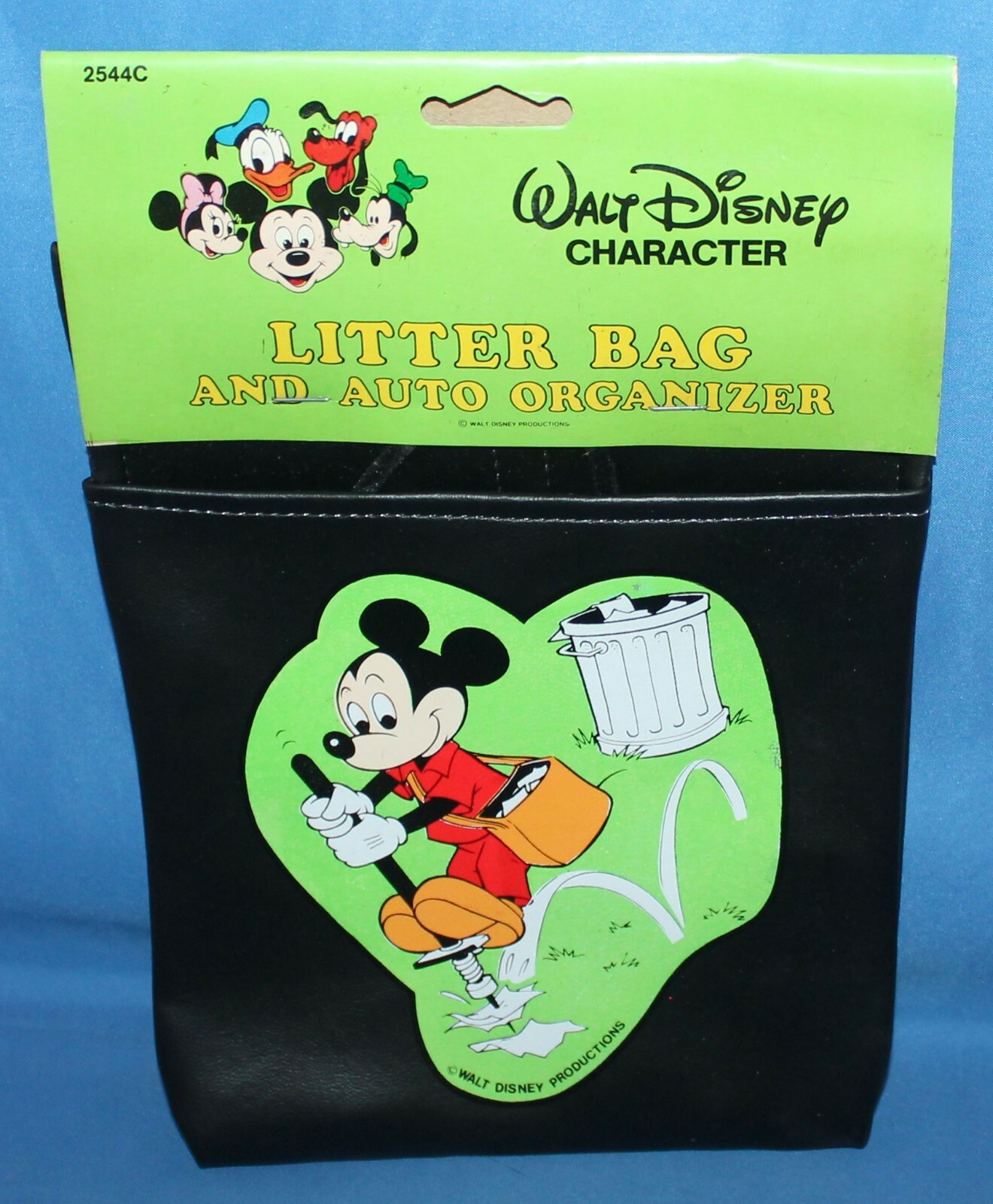 Vintage Walt Disney Character Mickey Mouse Litter Bag and Auto ...