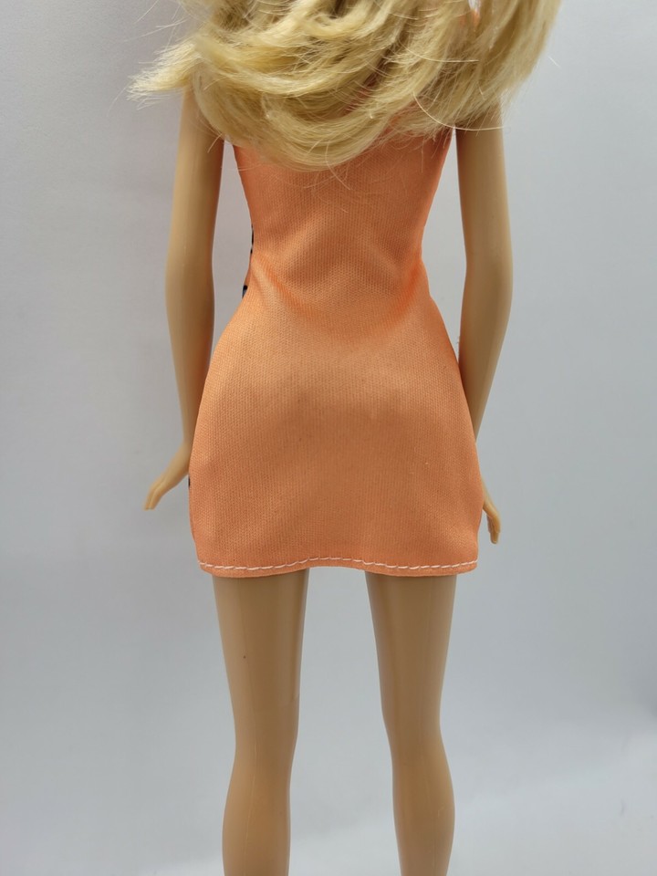 2017/2018 Barbie Doll Orange Emoji Graphics Dress FJF14 💖💖 887961534580 ...