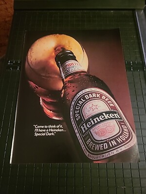 Heineken Special Dark Beer 1983 Print Ad 8x11 Great To Frame | eBay