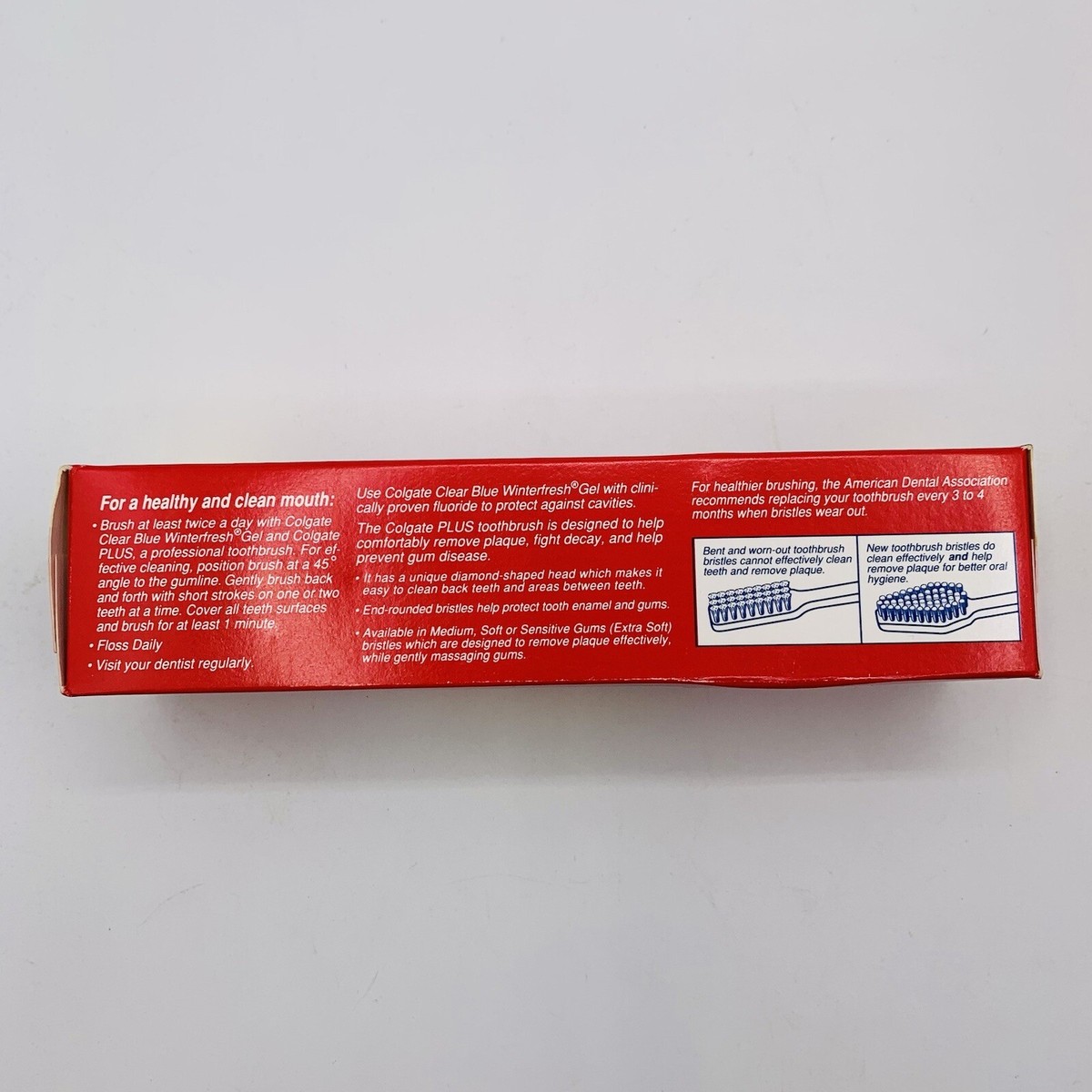 Colgate Toothpaste Tube Back