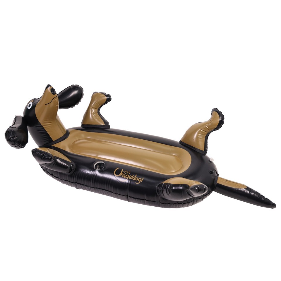 Water Swimming Toys Adult/Teens Inflatable Ride-on Dachshund Dog Pool ...