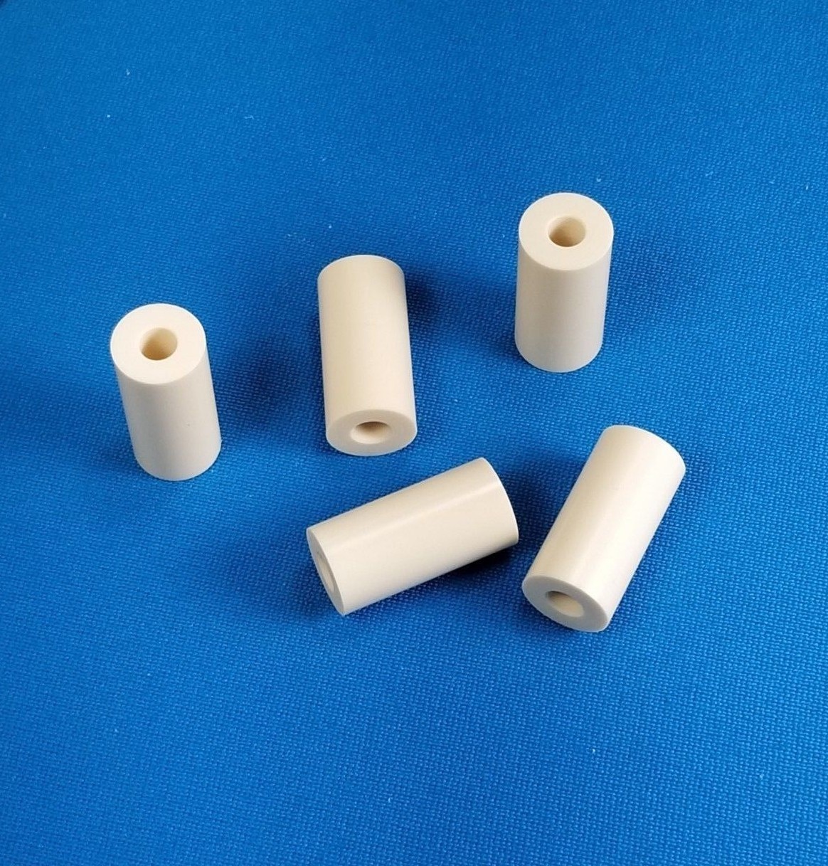 5 - Juma 1.25" Ivory Colored Tube Ferrules - Pool Cue Ferrule .250 i.d ...