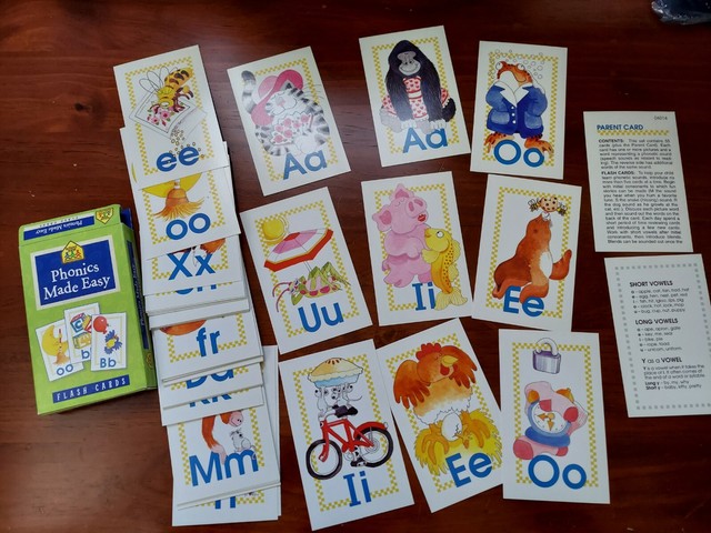 School Zone Flash Cards Phonics Made Easy Subtraction 0-12 for sale ...