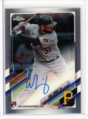 2021 Topps Chrome Will Craig Rookie RC Autograph - Pittsburgh Pirates ...