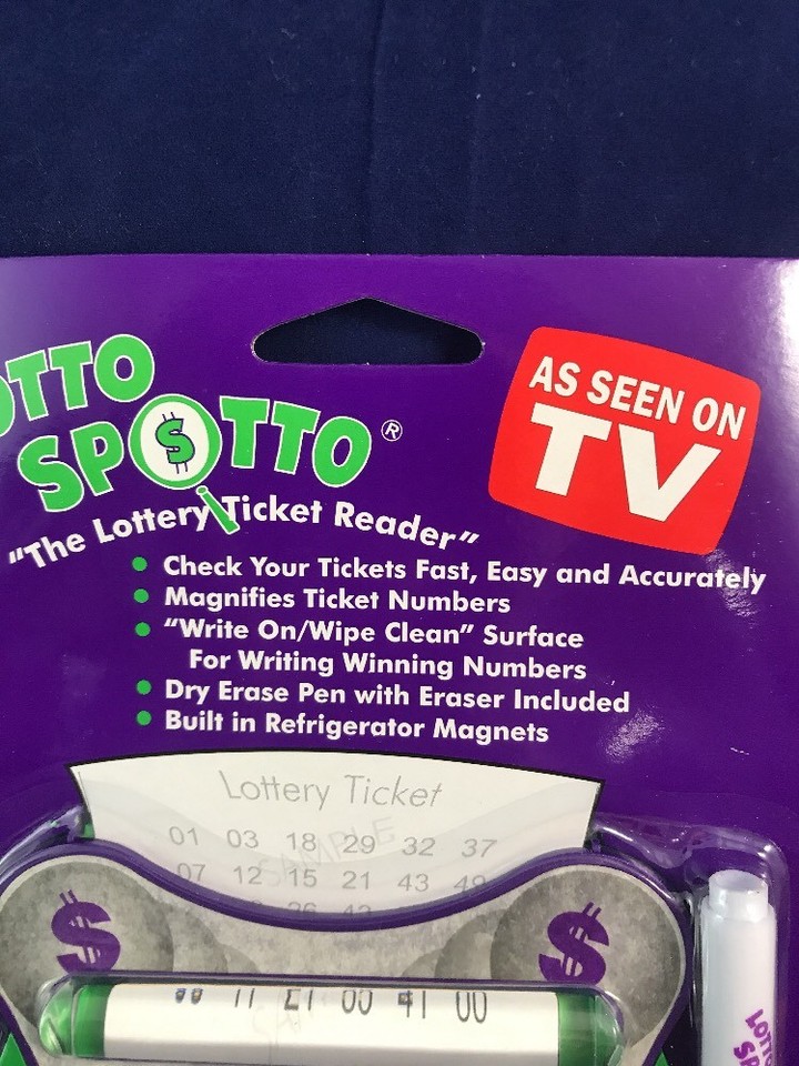 Lotto Spotto The Lottery Ticket Reader As Seen On TV New In Package | eBay