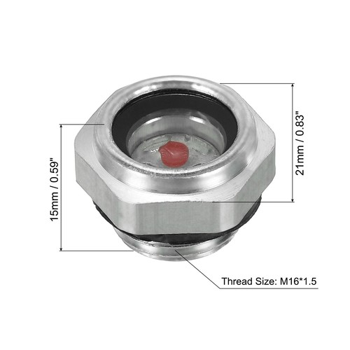 Air Compressor Oil Sight Glass, M16x1.5 Male Thread with O-ring | eBay